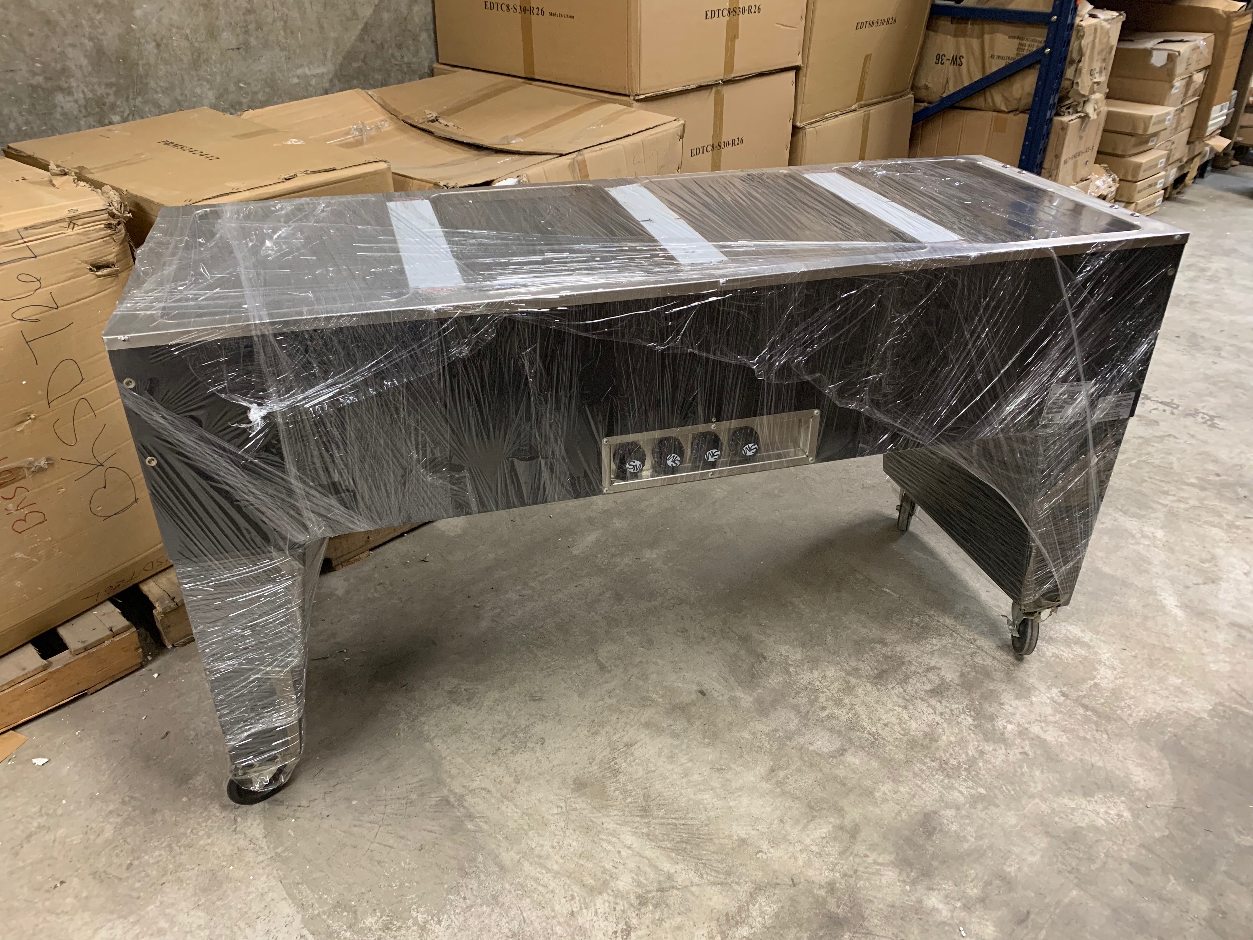 Portable Hot Food Buffet Table, electric, 62-7/16"W x 35"D x 53"H,(4 ...